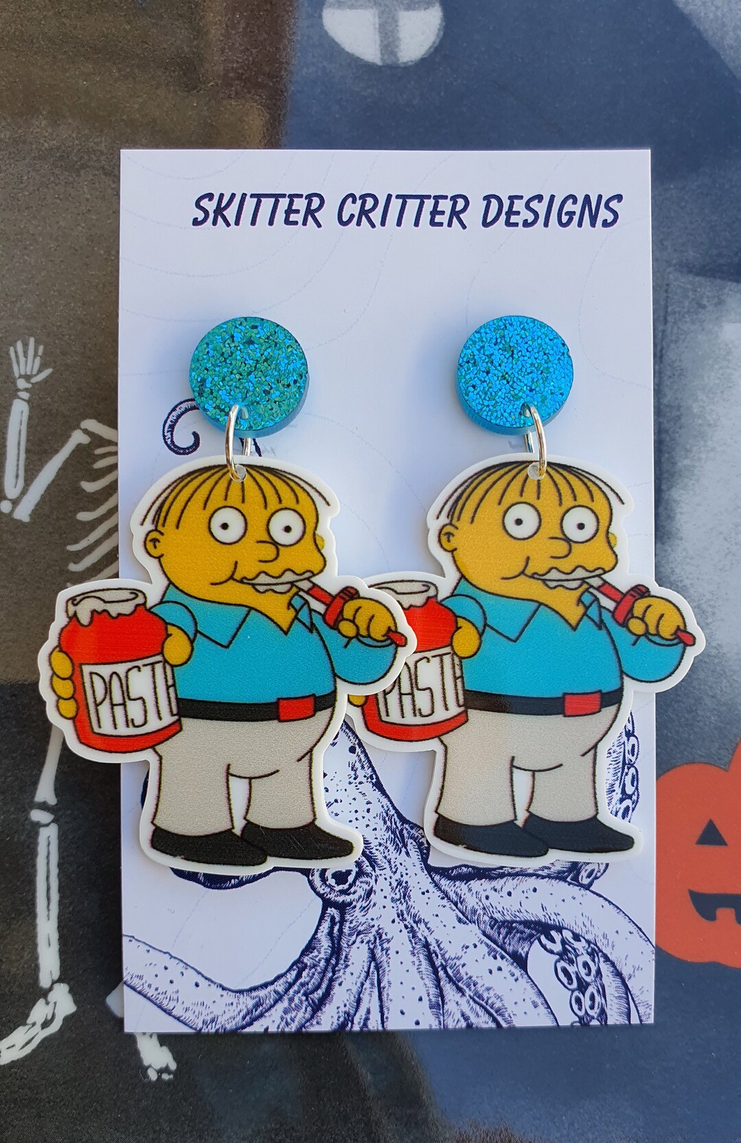 The Simpsons Ralph Wiggum Statement Earrings - Etsy