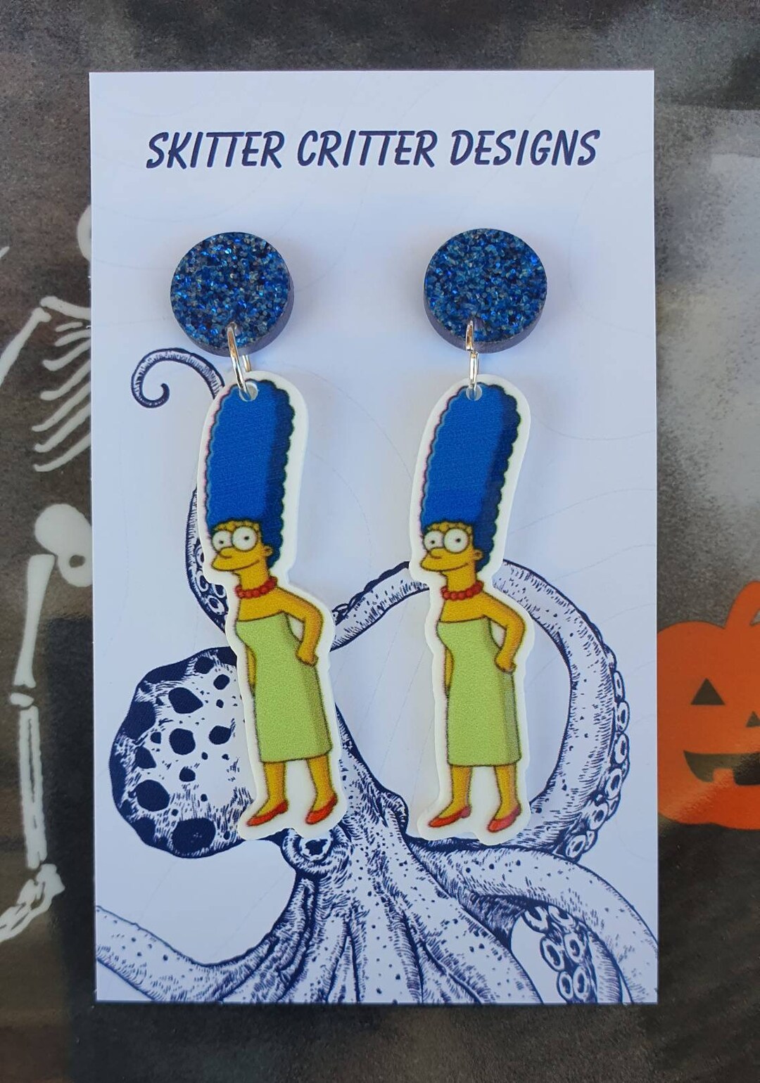 The Simpsons Marge Simpson Statement Earrings - Etsy Australia