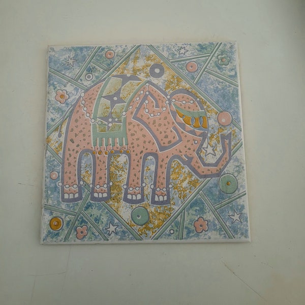 Elephant Tile - Etsy