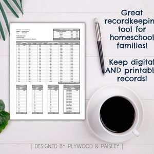 Editable Grade Tracker, Excel Spreadsheet, Academic Planner, Homeschool ...