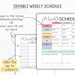 EDITABLE Weekly Schedule, Assignment Planner, Printable, Homeschool ...