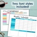 EDITABLE Weekly Schedule, Assignment Planner, Printable, Homeschool ...