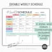 EDITABLE Weekly Schedule, Assignment Planner, Printable, Homeschool ...