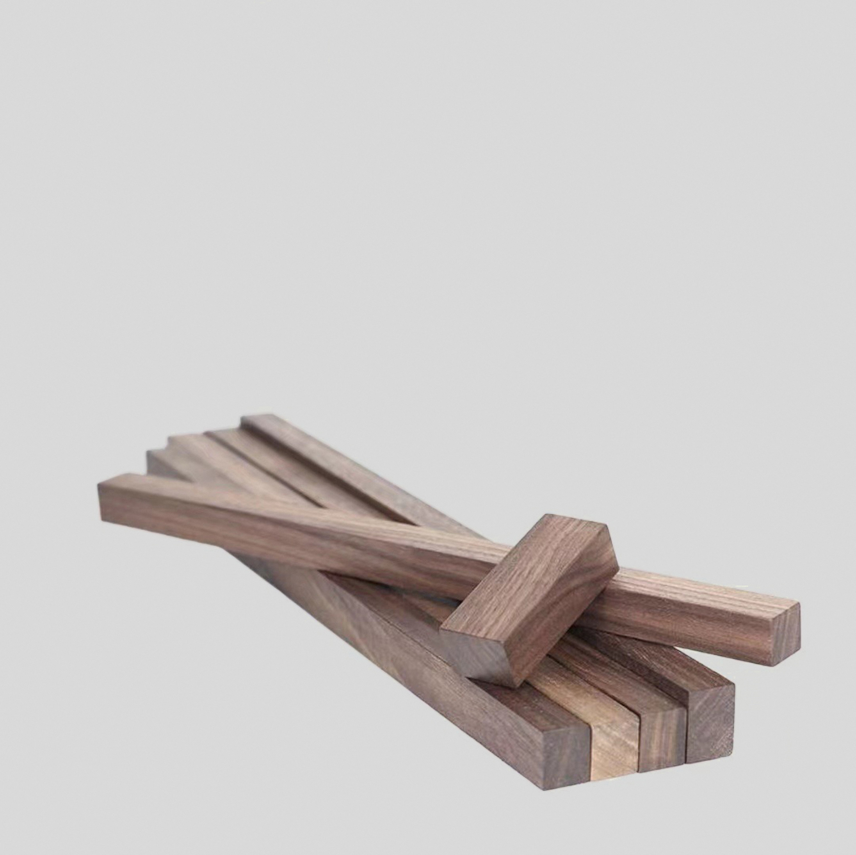 Black Walnut Square Wood Strips, Diy Craft Materials, Solid Wood Panels ...