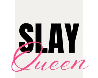 Slay Queen Wall Art - Etsy