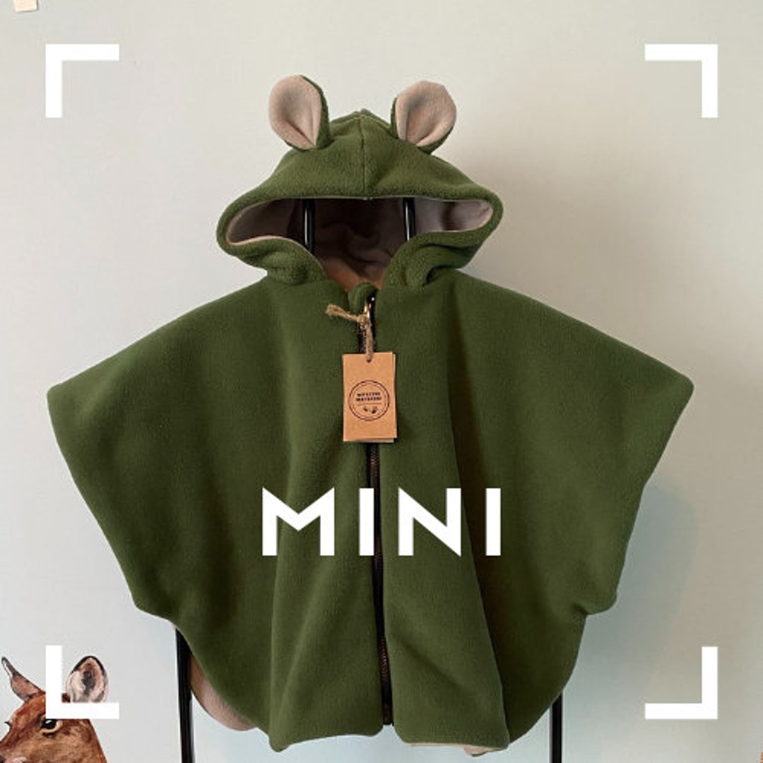 Seat Car PONCHO Double-sided, Fleece, Hood With BEAR Ears, Size MINI - Etsy