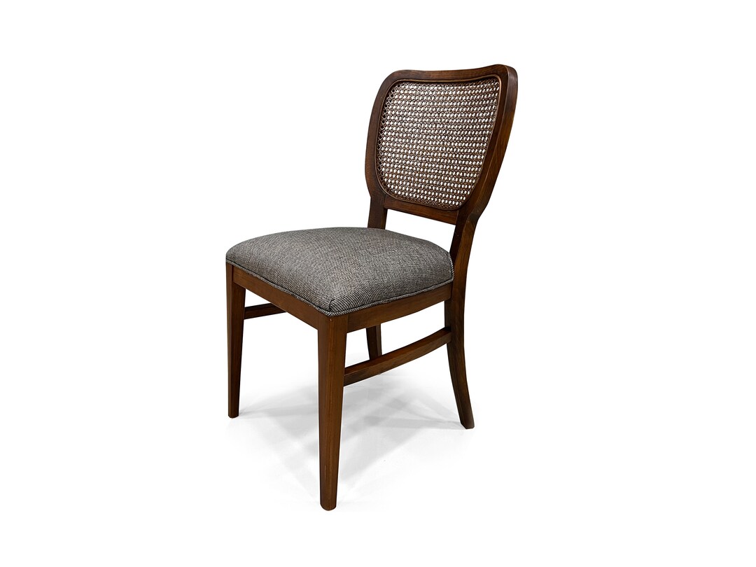Wood Diningroom Chair - Wooden Rattan Chair for Living Room - Solid ...
