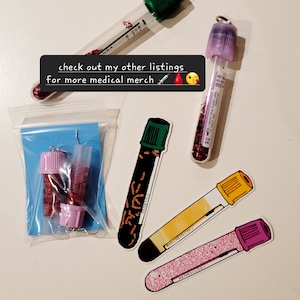 Blood Tube Sticker | Waterproof Laptop Water Bottle Vinyl Sticker - Etsy