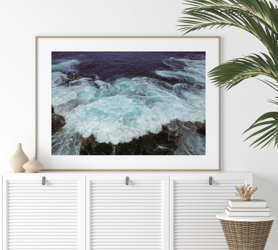 Matte Beach Wall Art, Ocean Print, Coastal Printable, Beach Print ...