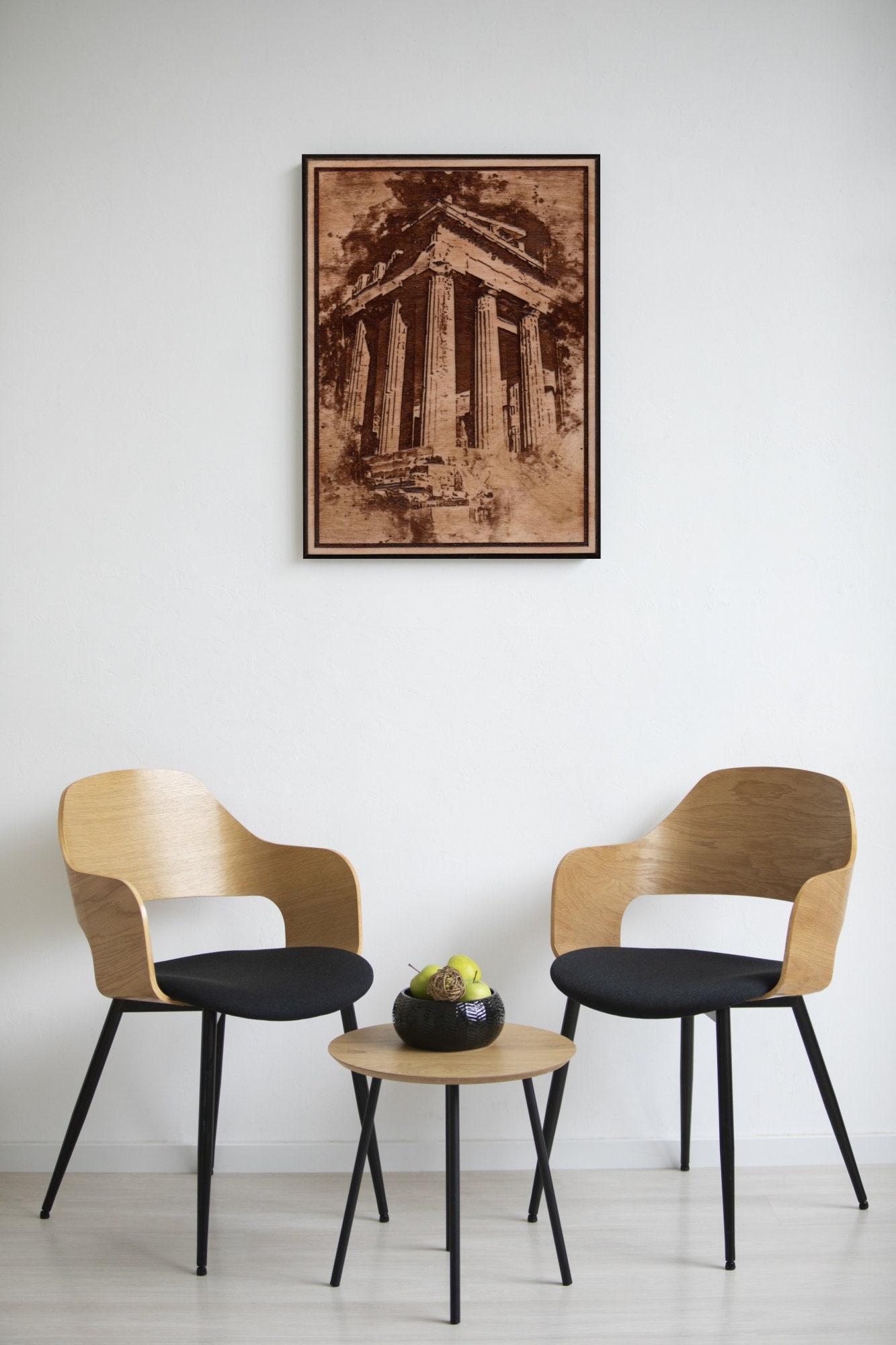 Laser-engraved Parthenon of Athens Art: Iconic Temple Paintings and ...