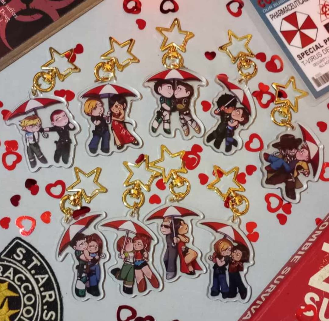 Resident Evil Ship Umbrella Star Keychain Charms - Etsy