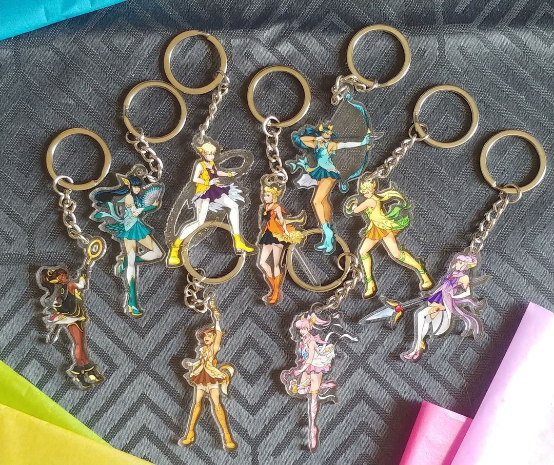 Magical Girl Eeveelution Keychains - Etsy