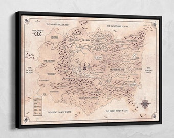 Wicked Map of Oz - Etsy Australia