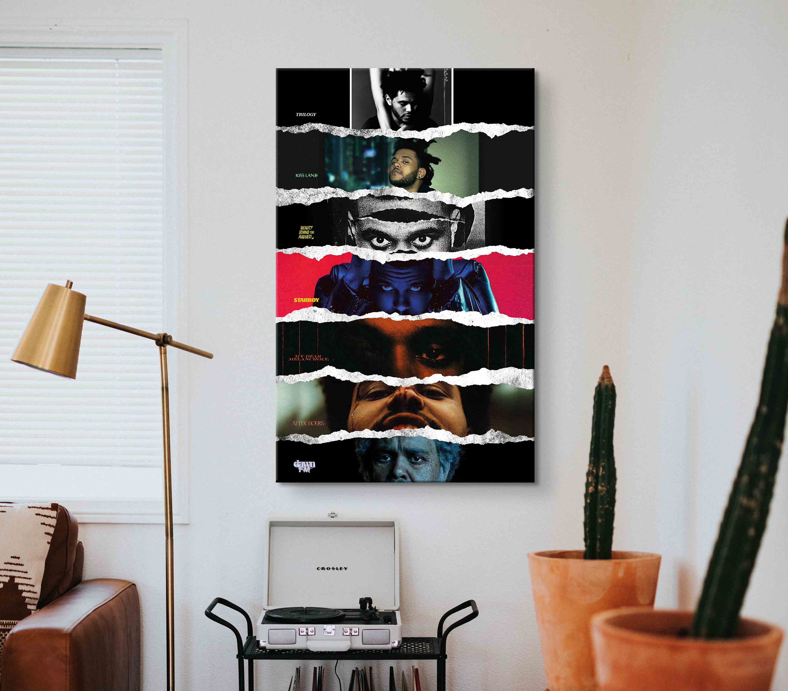 The Weeknd Poster, The Weeknd's All Album Covers Canvas, Star Boy ...
