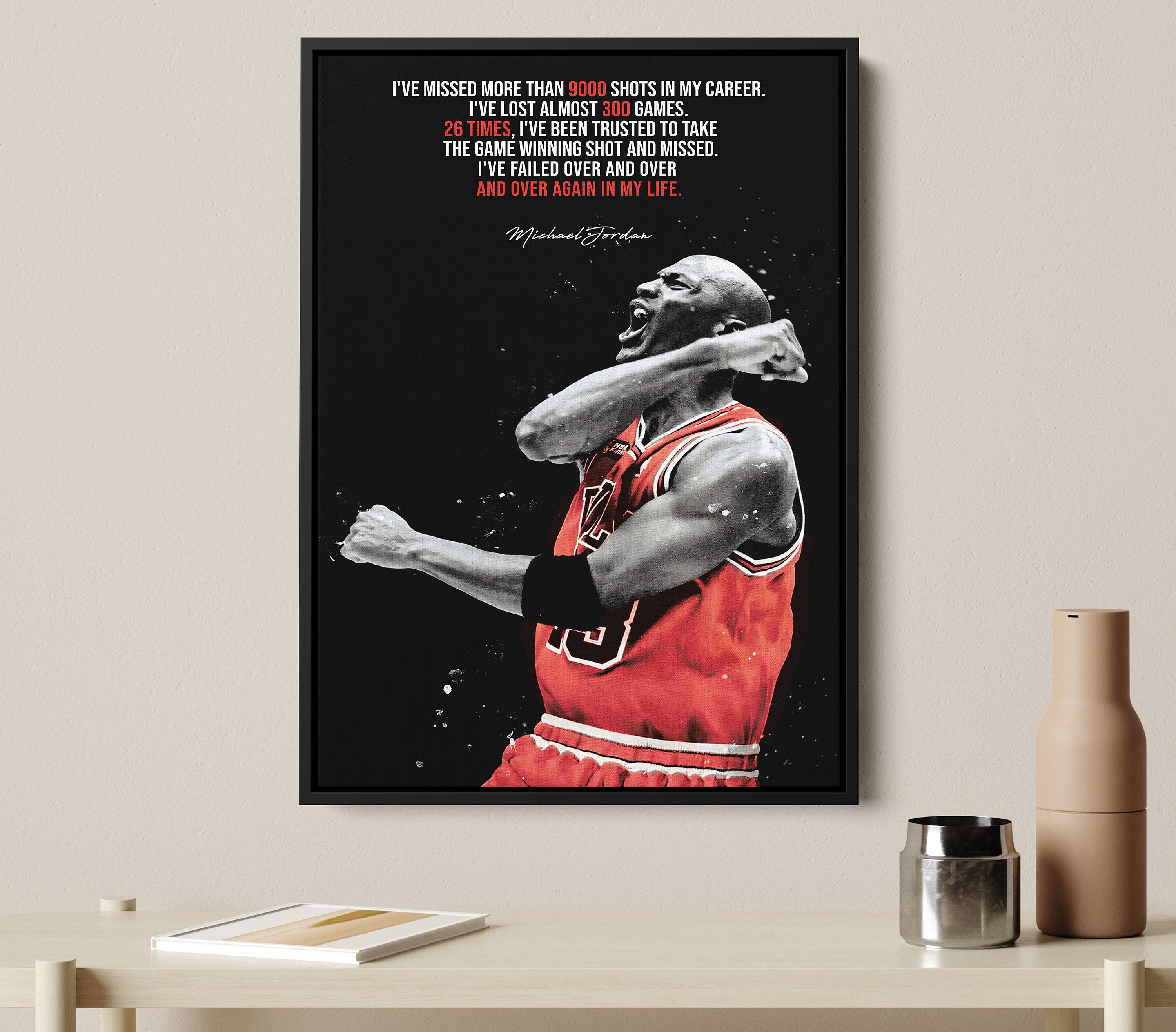 Michael Jordan Basketball Quote Poster sold by Daisy | SKU 264337 ...