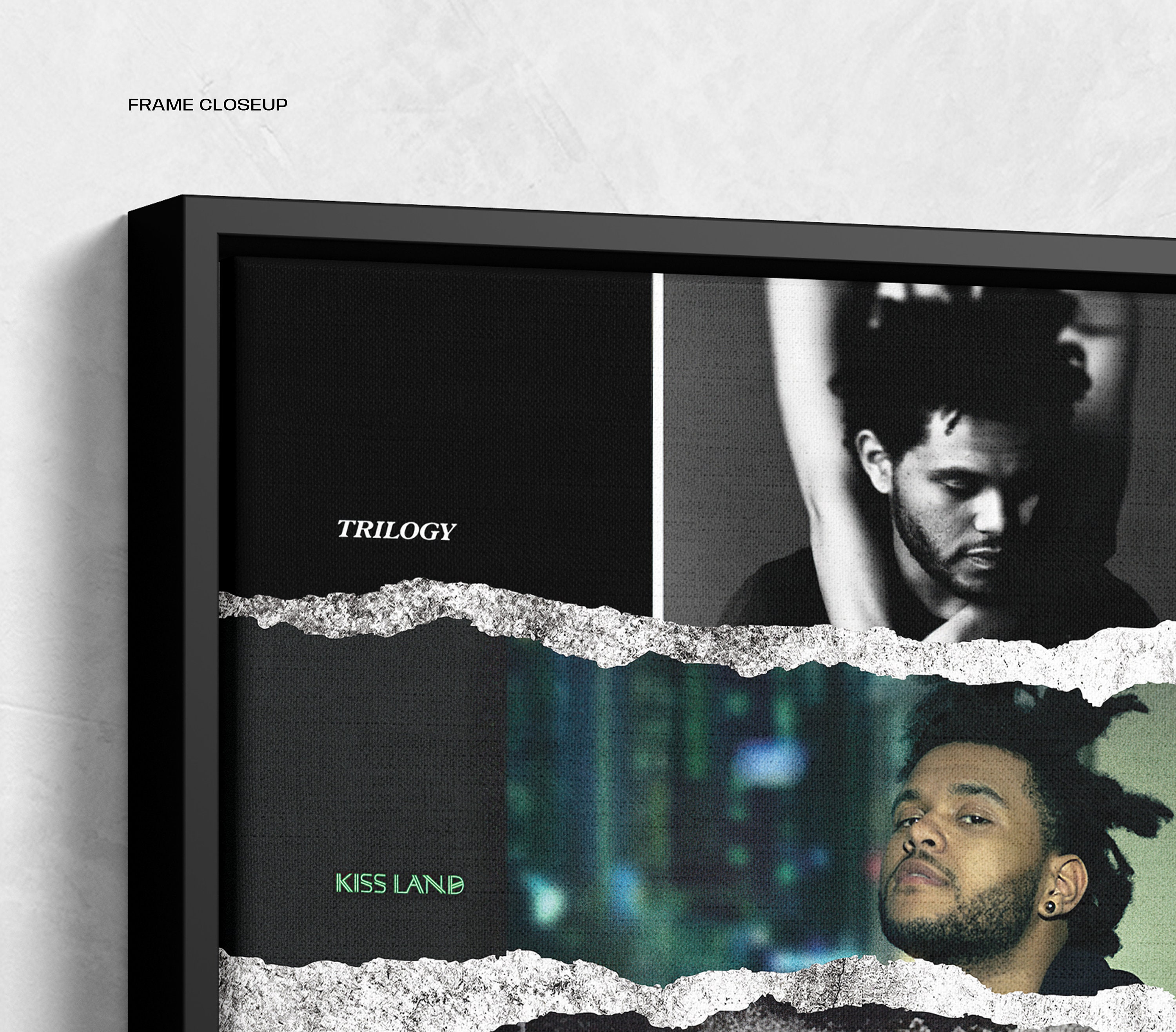 The Weeknd Poster, The Weeknd's All Album Covers Canvas, Star Boy ...