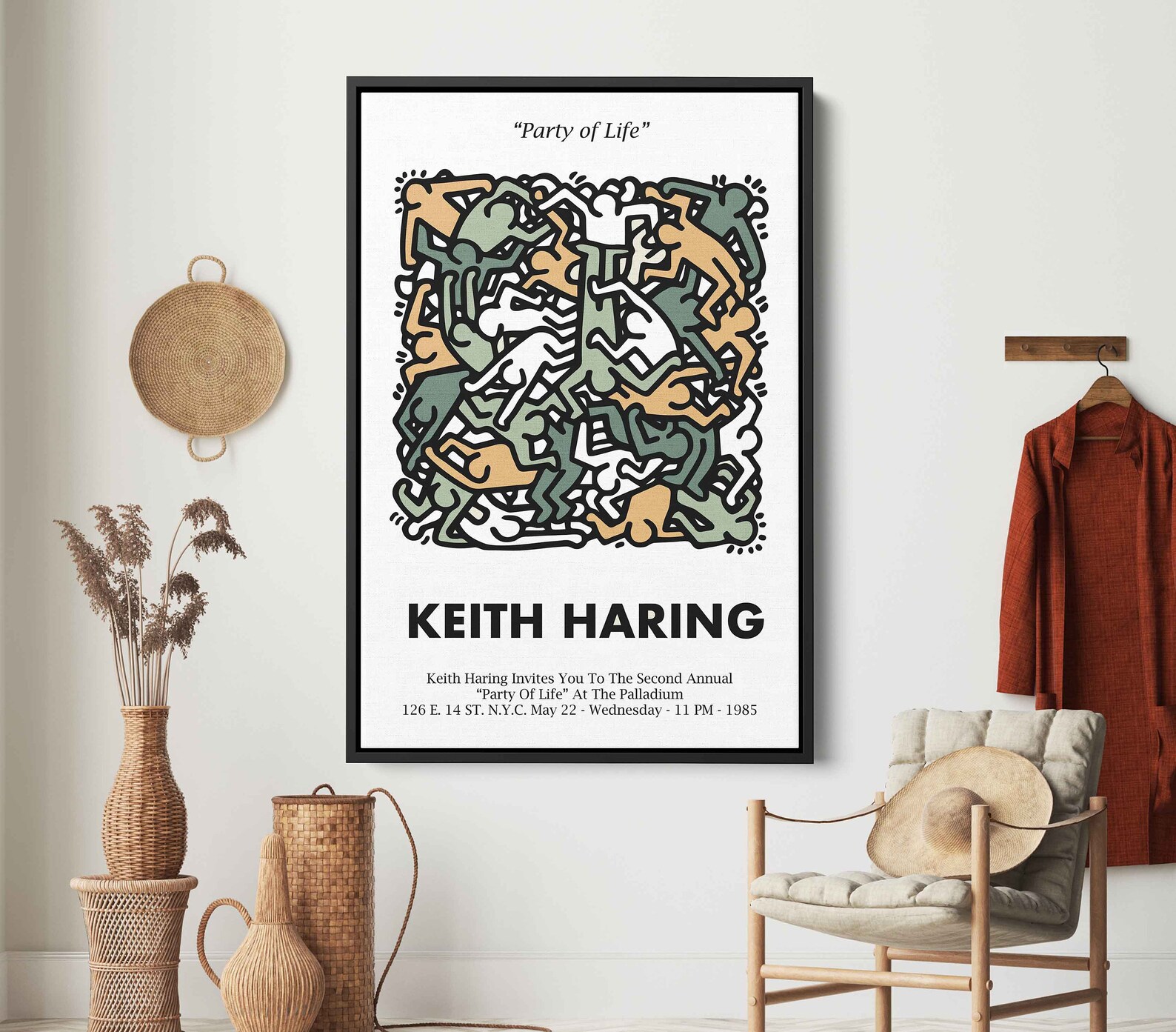 Keith Haring Party of Life Exhibition Canvas Keith Haring - Etsy