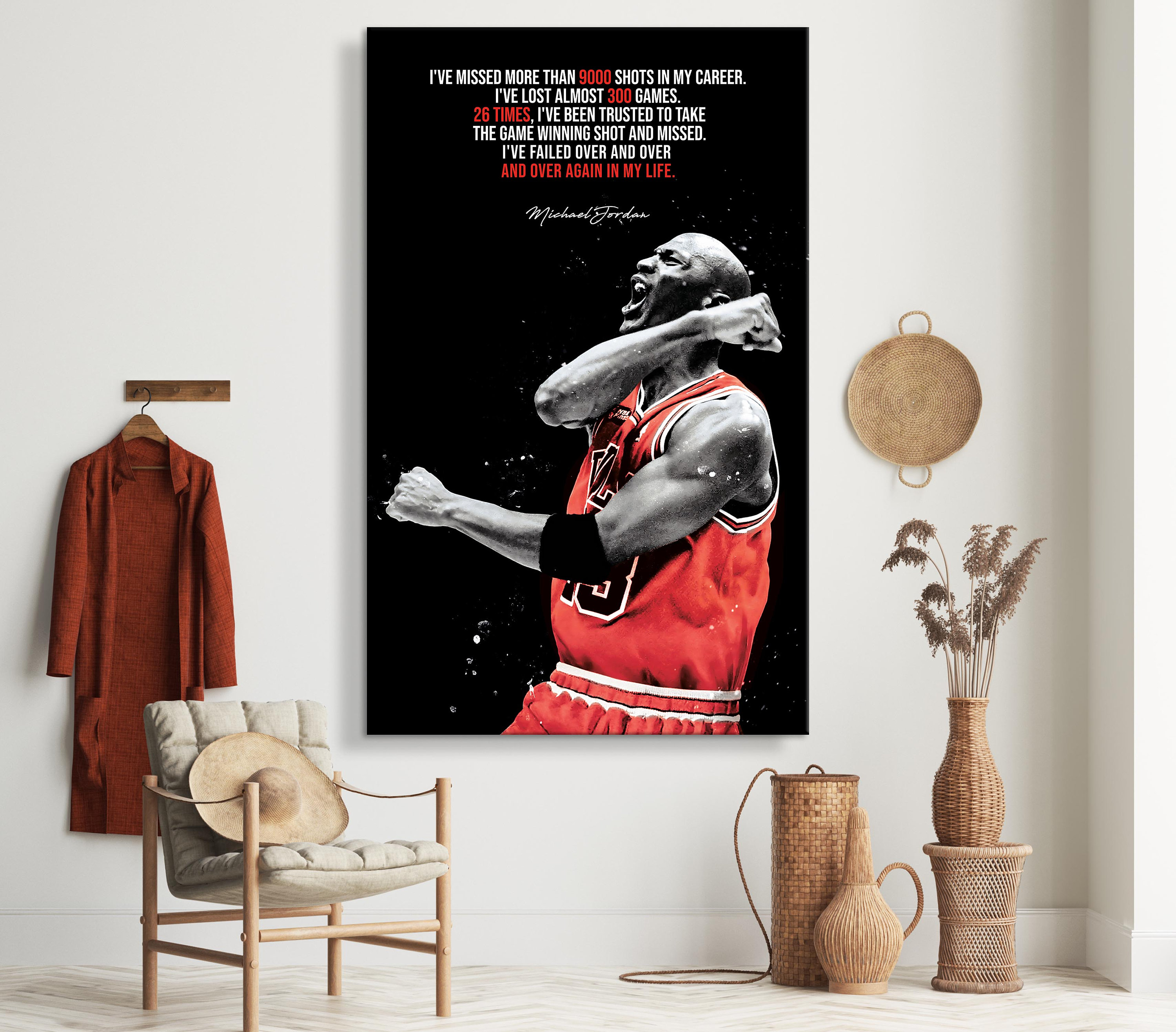 Michael Jordan Basketball Quote Poster sold by Daisy | SKU 264337 ...