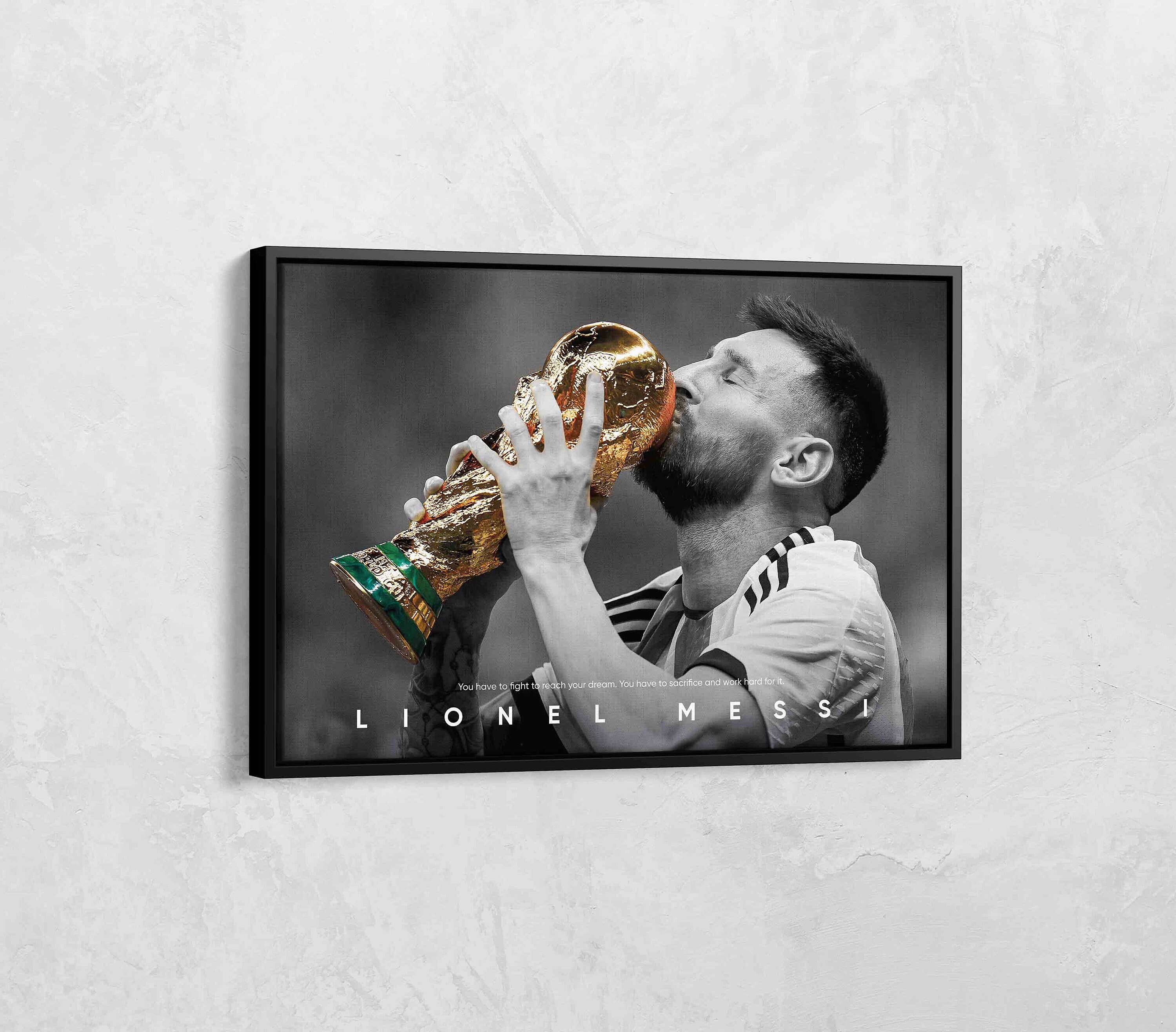LIONEL MESSI World Cup 2022 Poster, Argentina Football Legend, Soccer ...