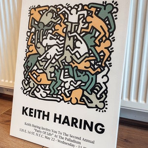 Keith Haring Party of Life Exhibition Canvas Keith Haring - Etsy