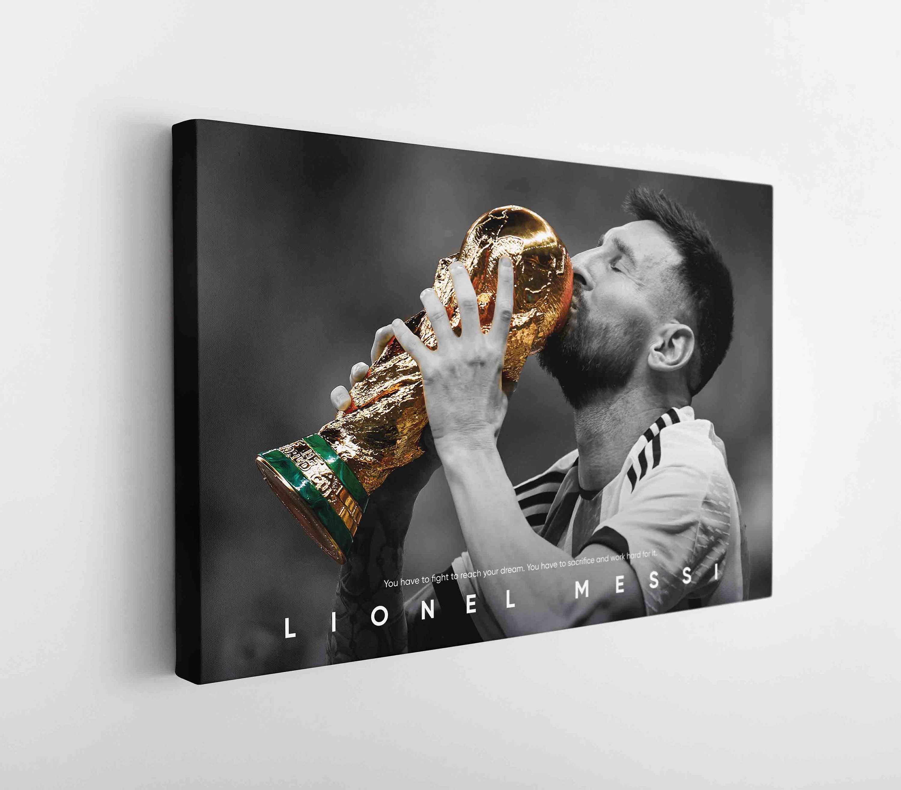 LIONEL MESSI World Cup 2022 Poster, Argentina Football Legend, Soccer ...