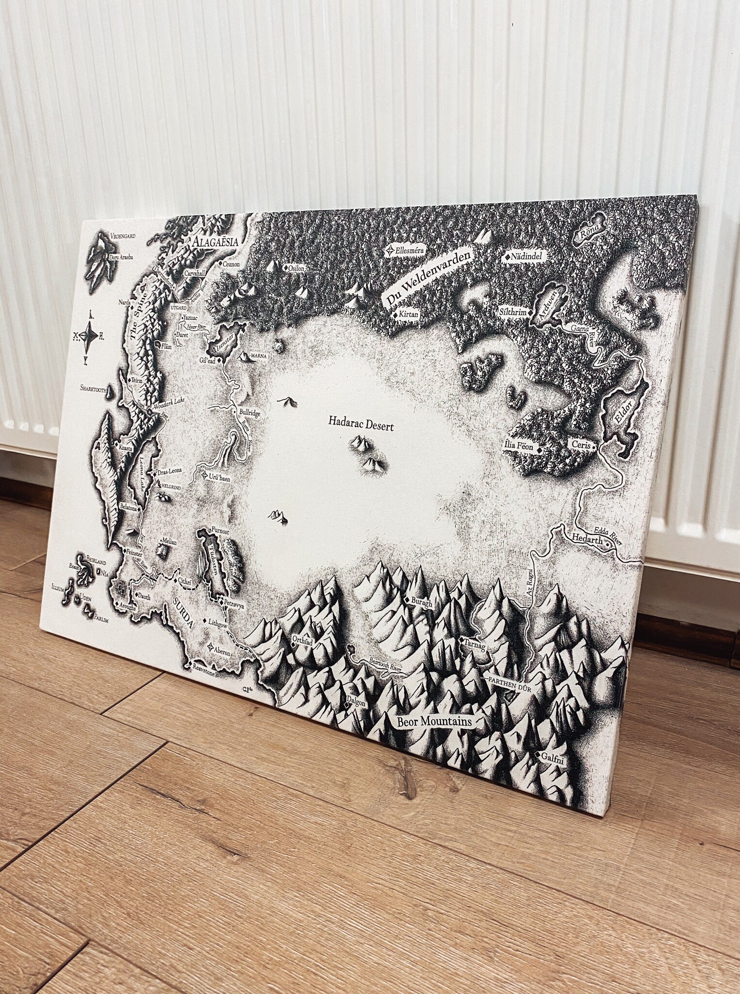 Alagaesia Map Canvas Alagaesia eragon Map From the - Etsy Australia