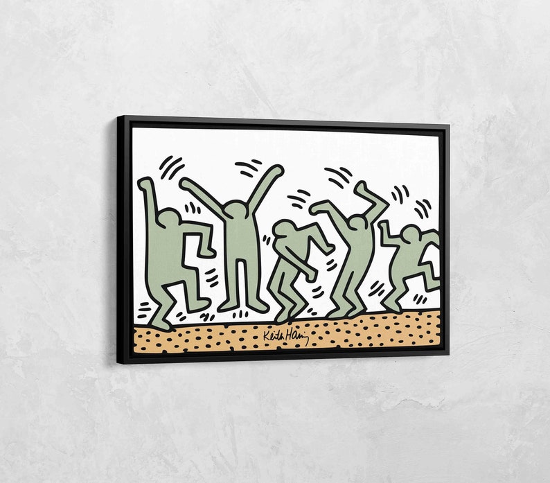 Keith Haring Dancing People Keith Haring Print Exhibition - Etsy