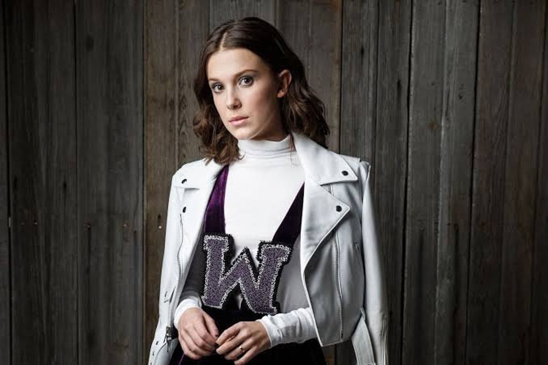 Millie Bobby Brown/karlie Kloss Women's White Slim Fit Motorcycle Biker ...