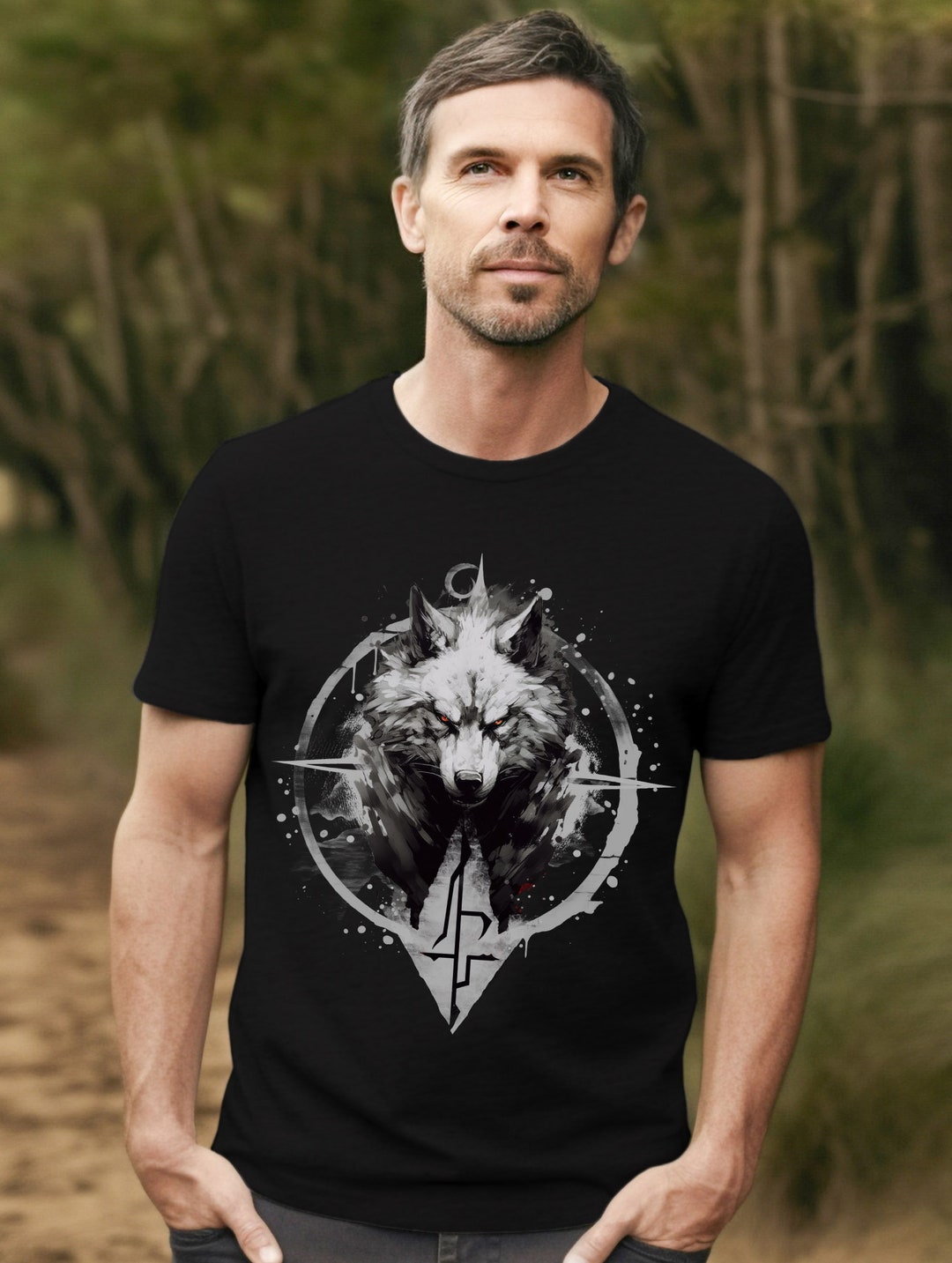 Tribal Legend Alpha Wolf, T-shirt - Etsy