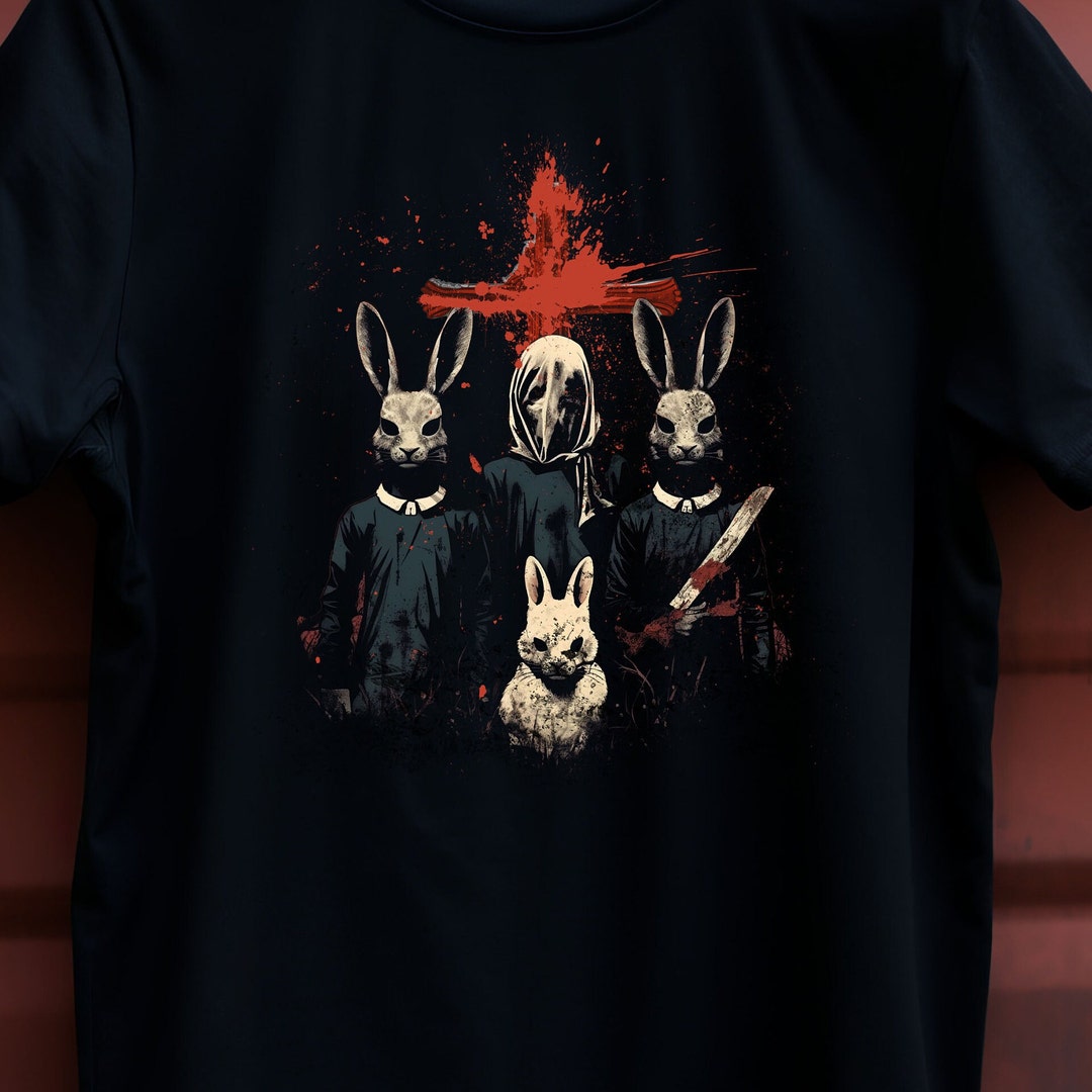 Creepy Horror Rabbit Halloween Shirt - Pet Sematary Inspired Horror ...