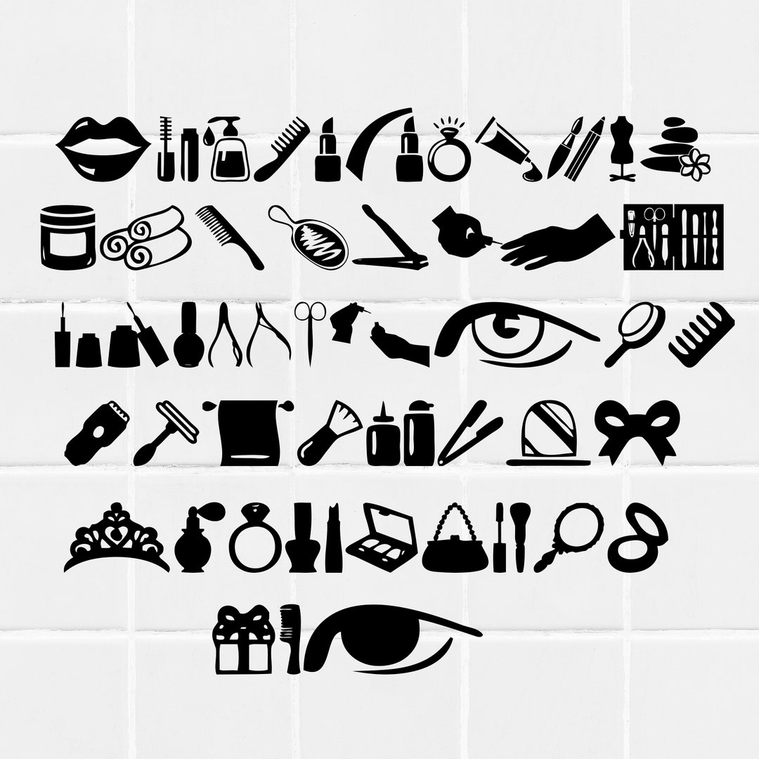 Makeup Svg Bundle, 50 Beauty Clipart Svg Png,makeup Files for Cricut ...