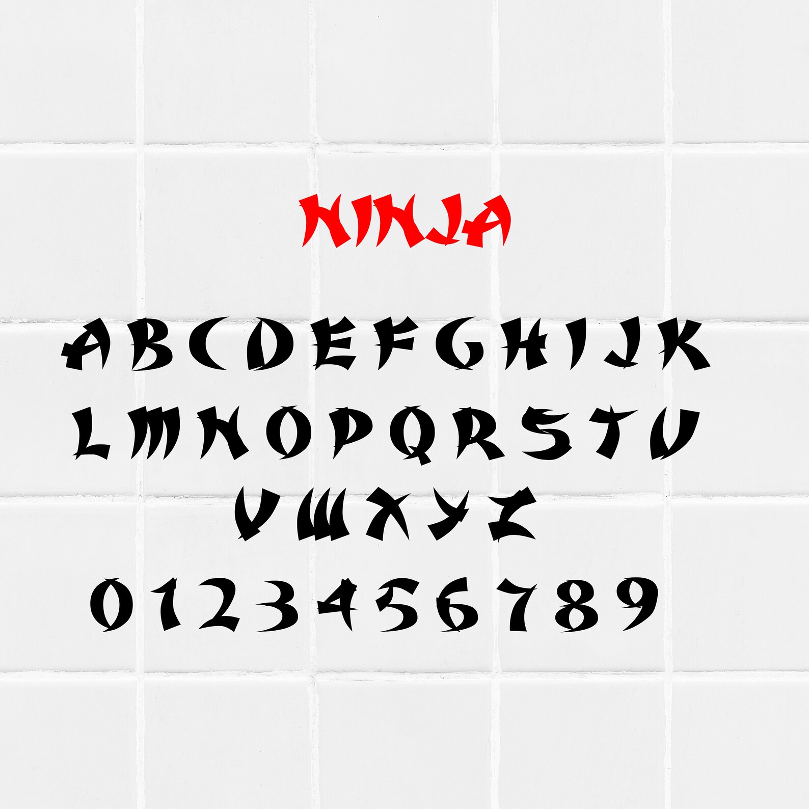 Ninja Font Svg, Karate Font Svg, Ninja Alphabet Svg, Ninja Letters SVG ...