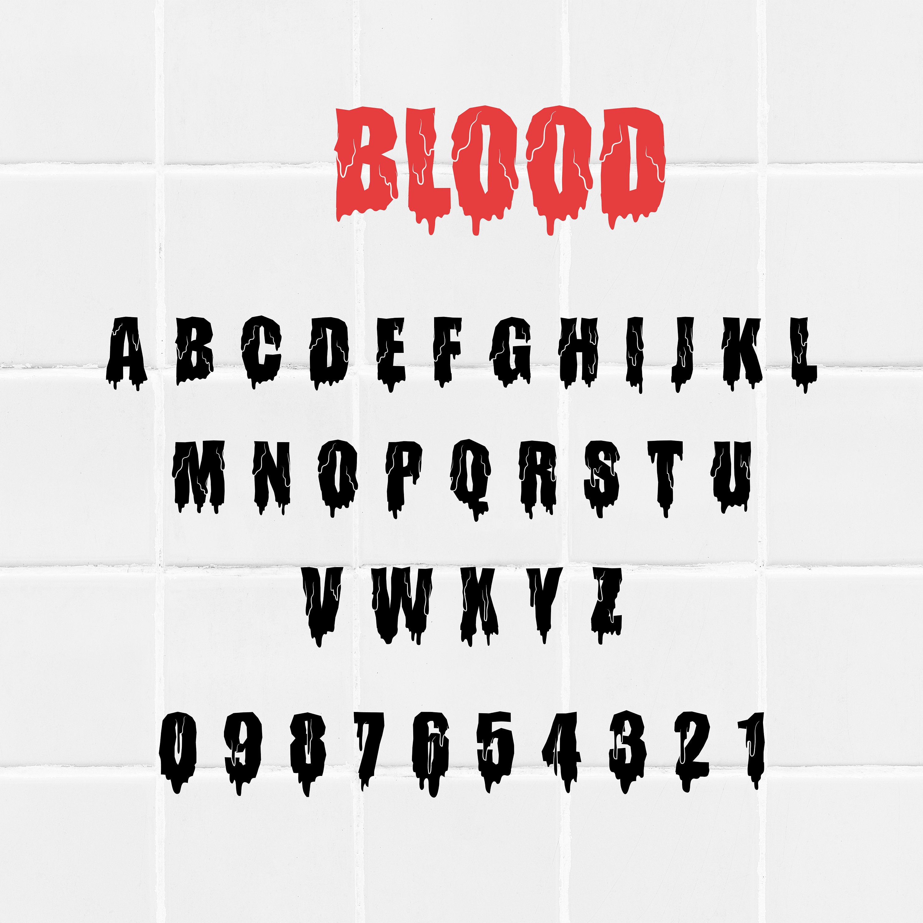 Dripping Font TTF SVG Png Blood Font Drip Font Halloween, 51% OFF
