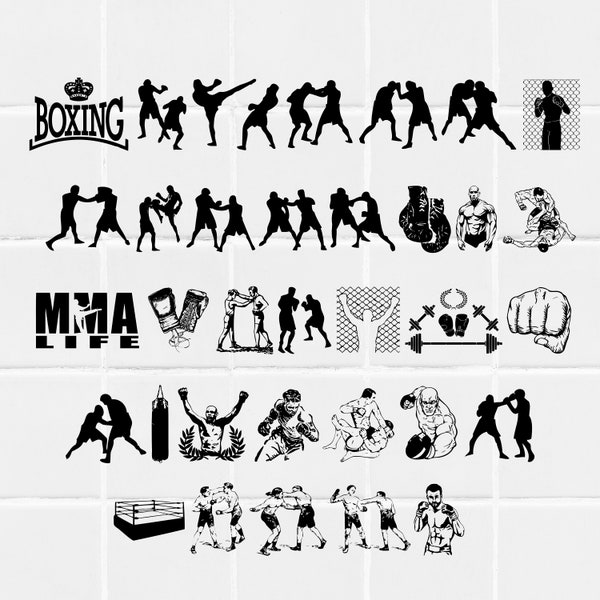 Boxing Svg - Etsy