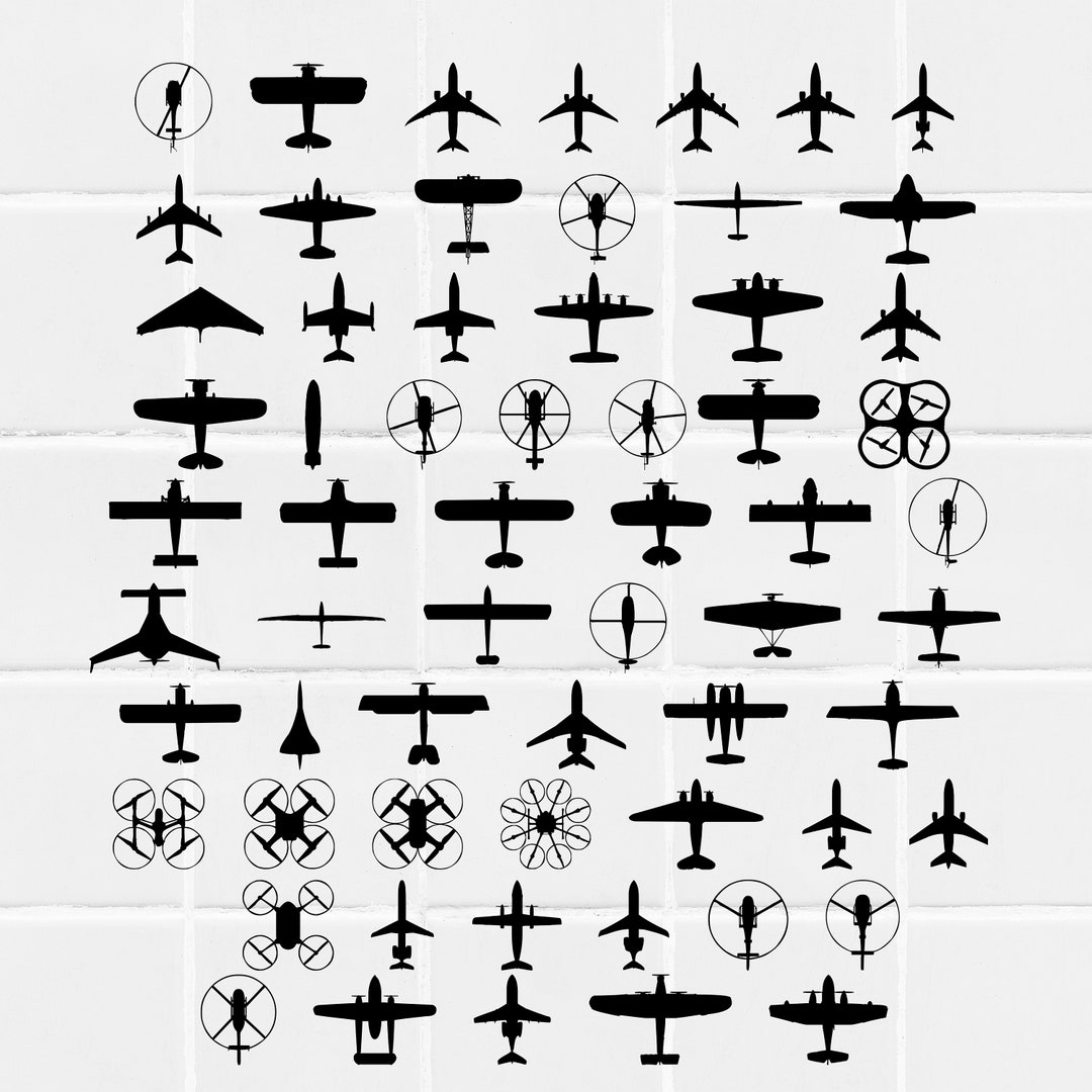 Avión Svg avión svg 62 avión clipart svg biplano svg avión - Etsy España