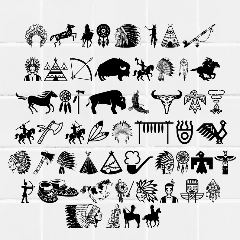 Native American Svg,native Svg,54 Native American Clipart,headdress Svg ...