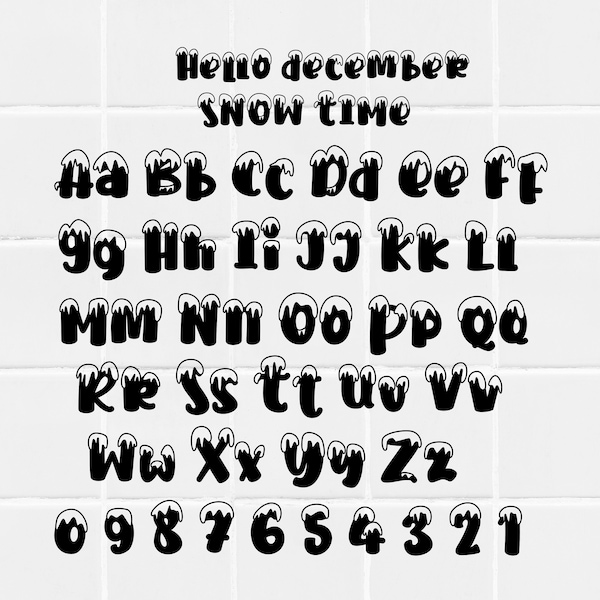 Frozen Drip Font Svg - Etsy