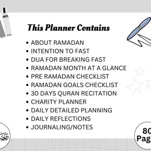 30-day Ramadan Planner, Ramadan Printable Journal and Planner 2024 ...