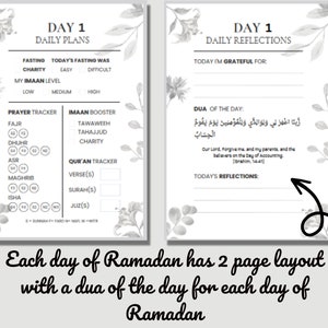 30-day Ramadan Planner, Ramadan Printable Journal and Planner 2024 ...