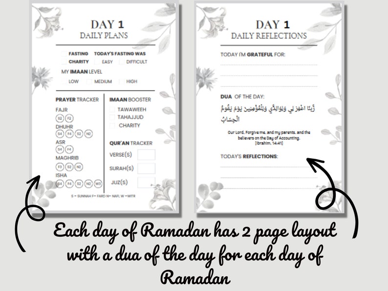 30-day Ramadan Planner, Ramadan Printable Journal and Planner 2024 ...