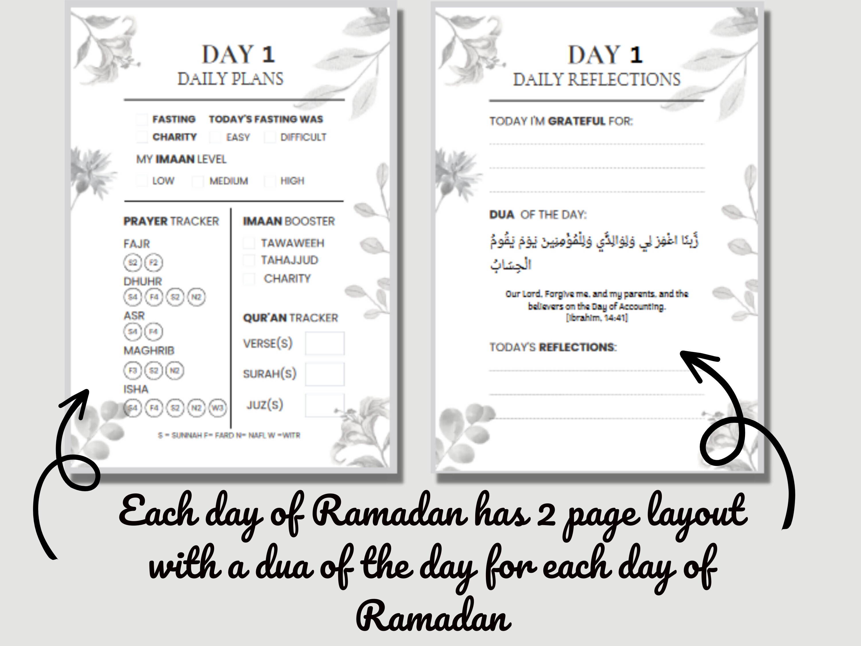 30-day Ramadan Planner, Ramadan Printable Journal and Planner 2024 ...