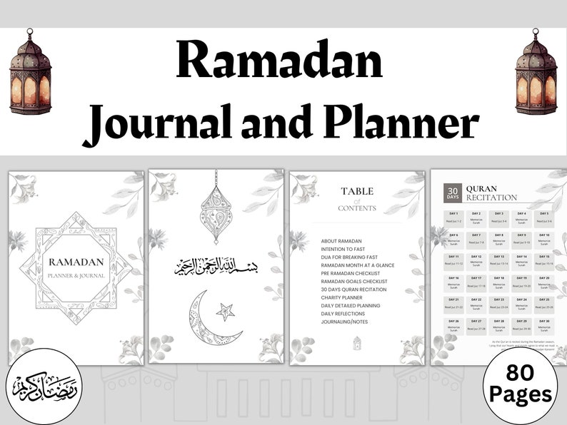 30-day Ramadan Planner, Ramadan Printable Journal and Planner 2024 ...