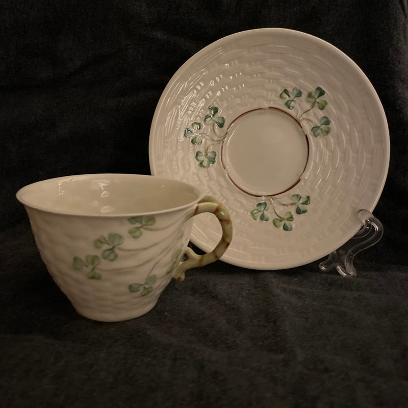 Belleek Shamrock - Etsy
