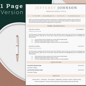 ATS Optimized CV Template for Word & Google Docs, Google Docs Ats ...
