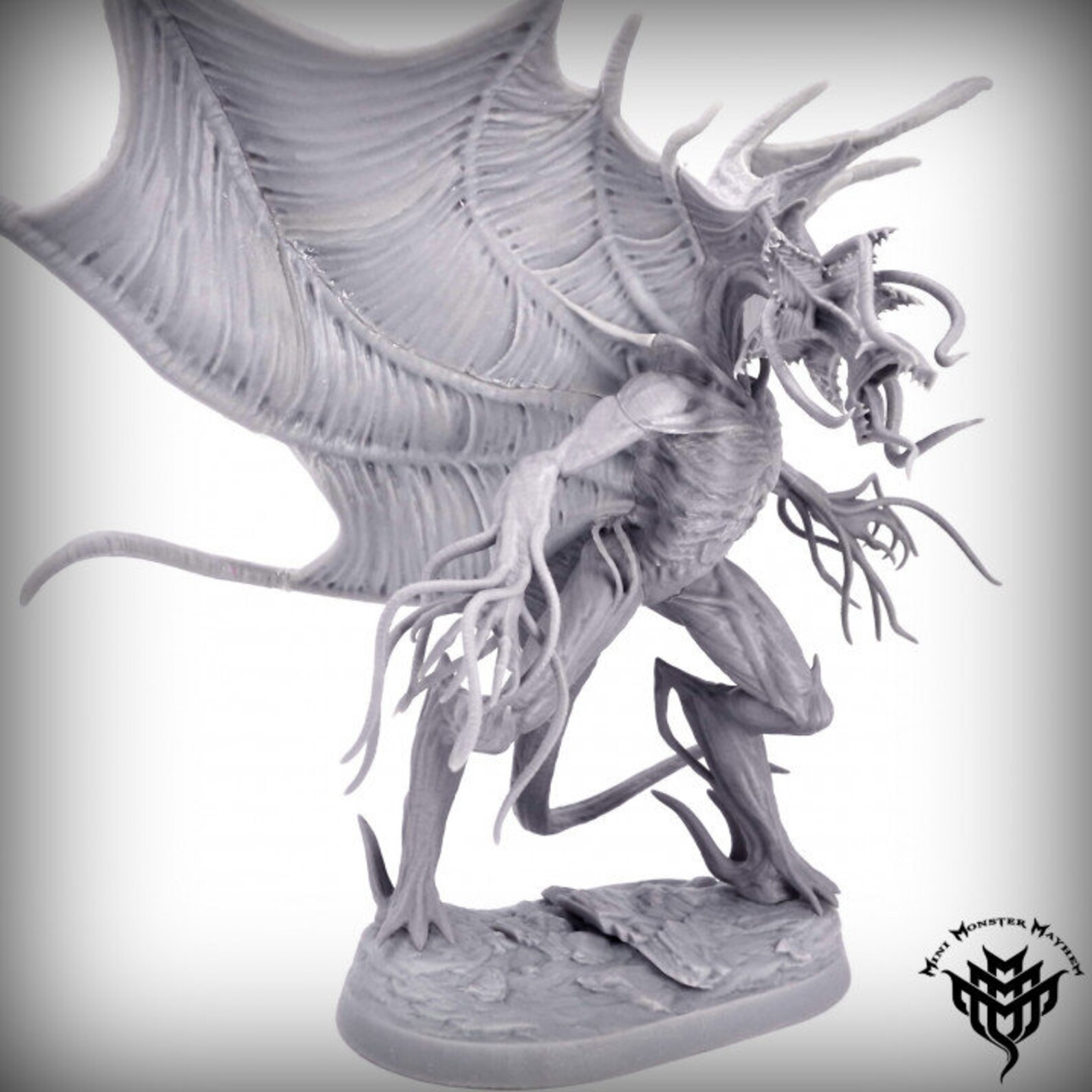 Mini Monster Mayhem 5 Mindflayer Dragon Brainstealer Dragon Miniatures ...