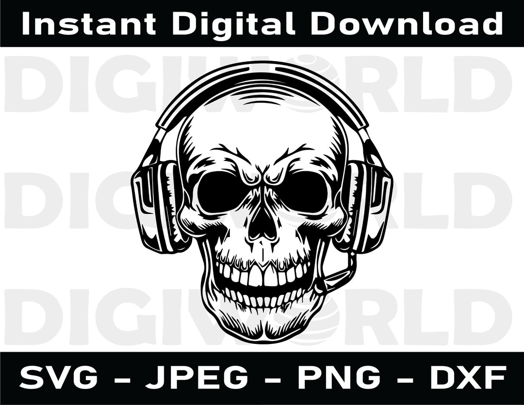 Gamer SVG, Gaming Skull SVG, Gaming SVG, Skull Svg Instant Downloads in ...