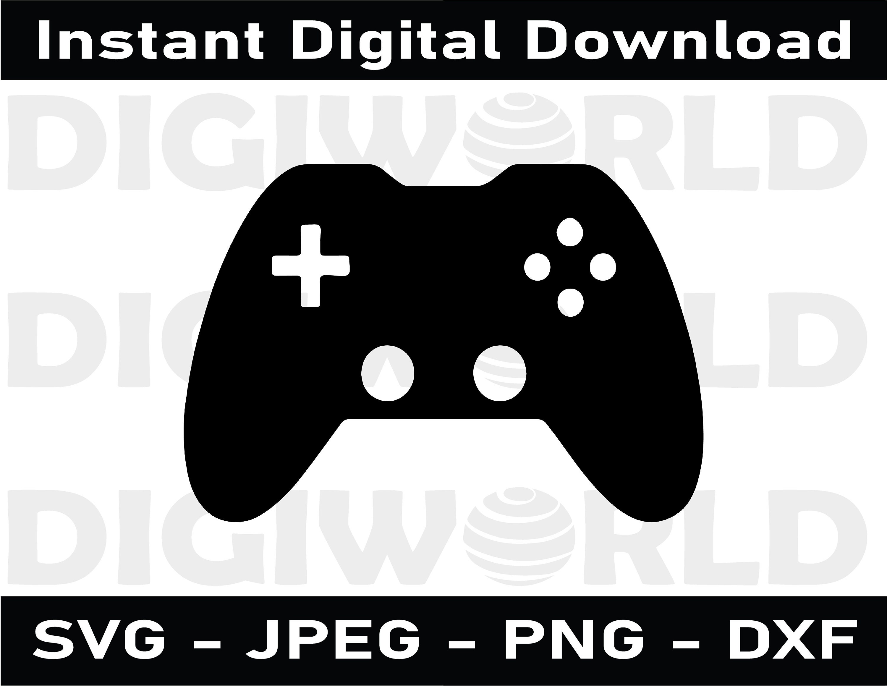 Gamer SVG, Gaming SVG, Controller SVG Instant Downloads in Black ...