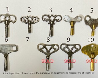 Antique Clocks Keys - Etsy