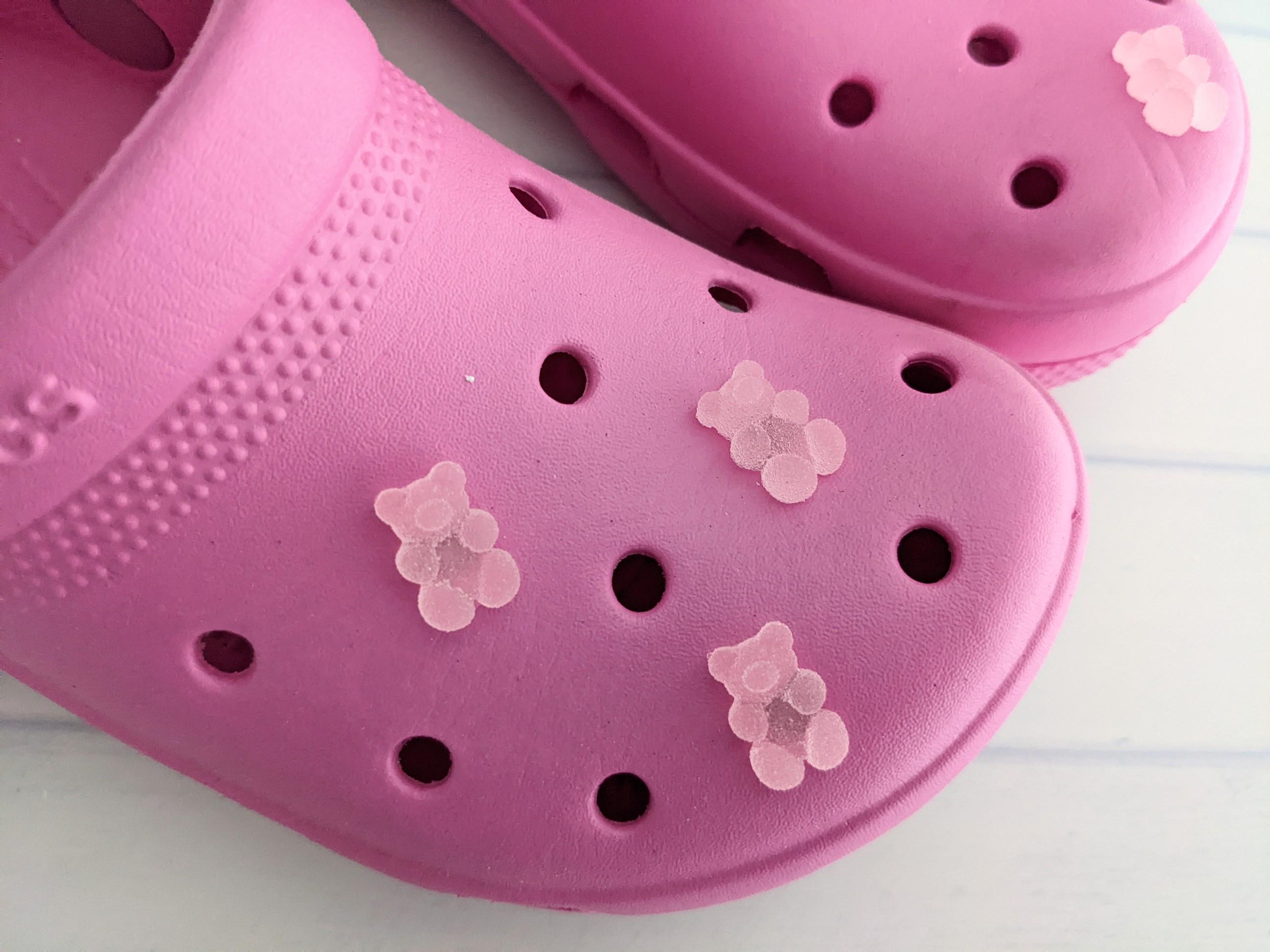 Pink Gummy Bear Croc Pin, Gummy Shoe Charm, Cute Gummy Bear Clog Charm ...
