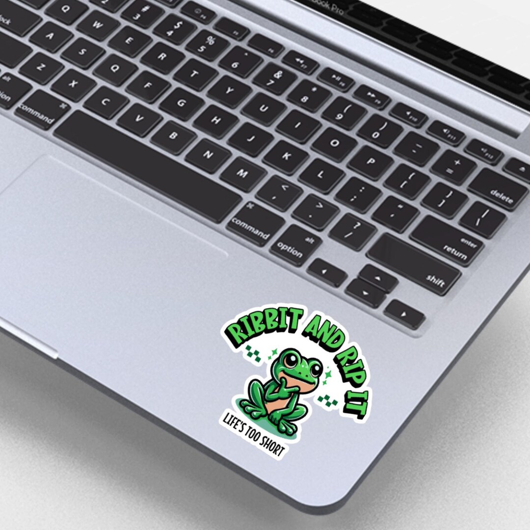 Frog Sticker, Meme Sticker, Laptop Sticker, Water Bottle Sticker ...